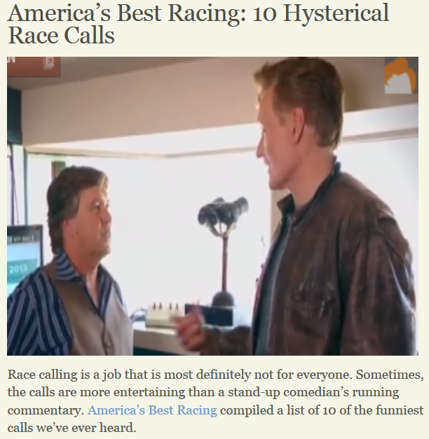 ‘Oh Crap’ Moment of the Day: Racing Commentator Loses His Voice | HORSE ...