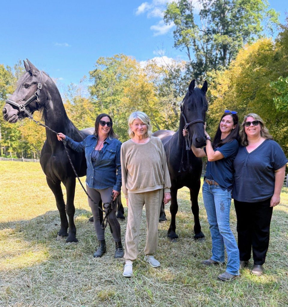 Martha Stewart Gives Two Friesian Rescues a Second Chance | HORSE NATION